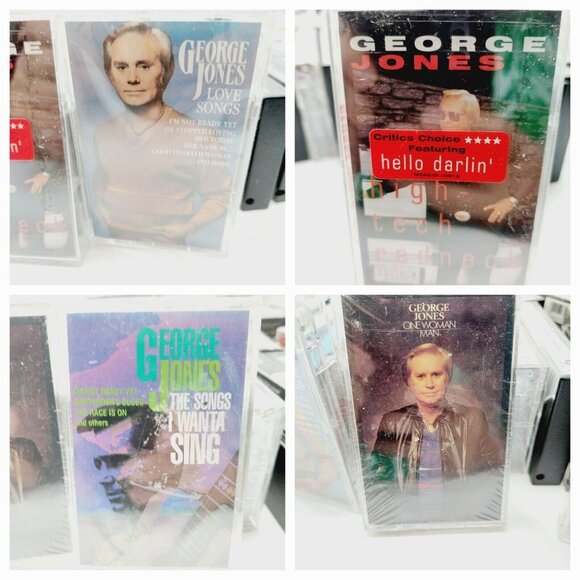 Media | George Jones Cassette Lot Of 4 Love Songs One Woman Man High ...